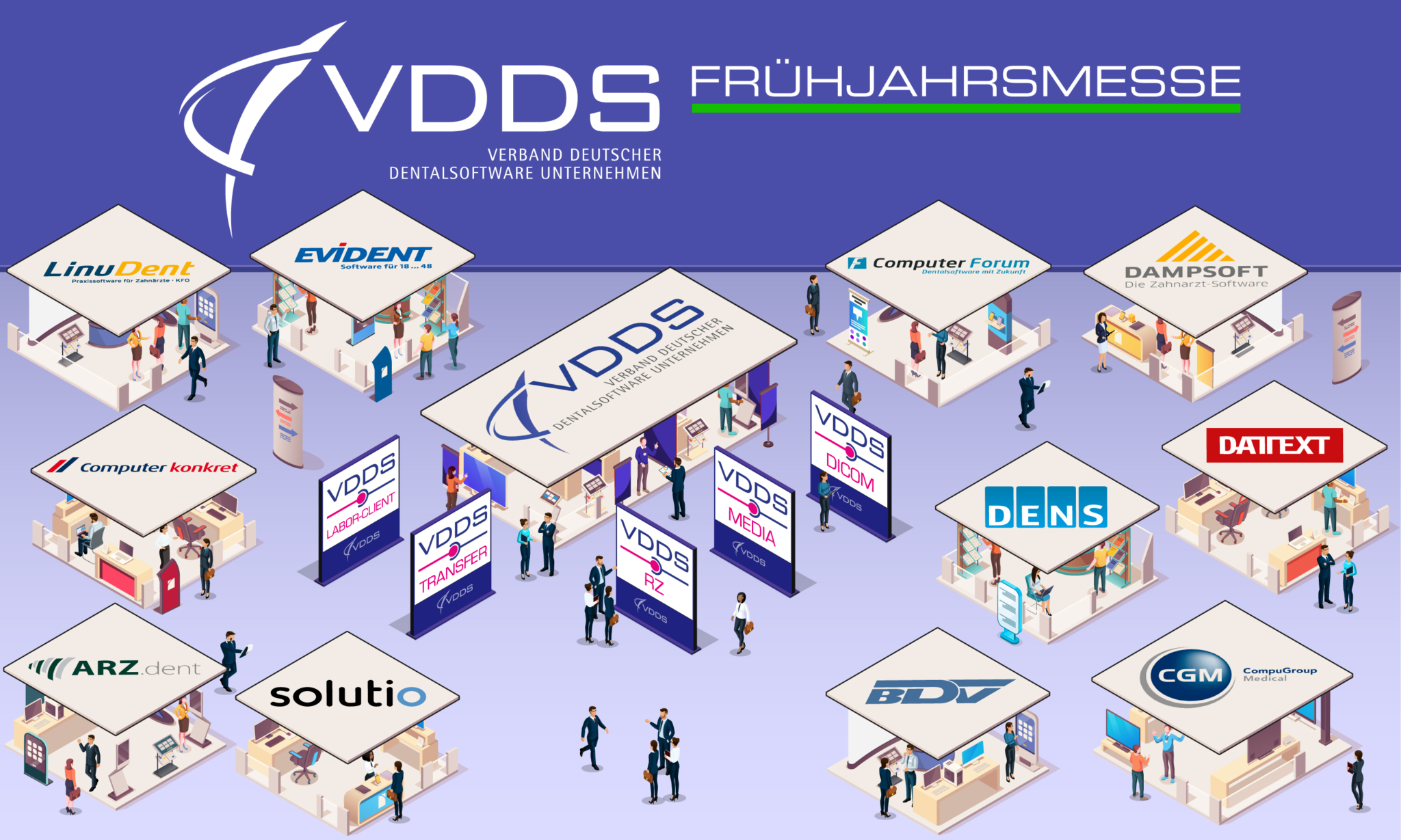 Stand- und Themenübersicht der VDDS Frühjahrsmesse 2021